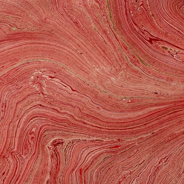 Bangladesh Handmade Gift Wrap Paper | Red Marbled | Joli Motif